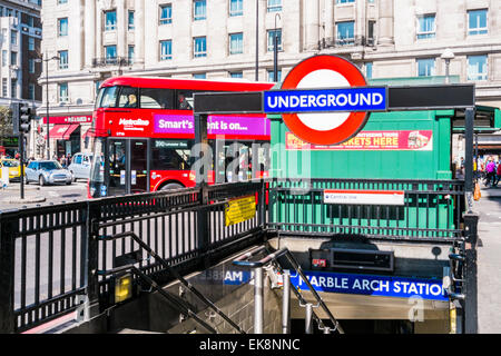 Marble Arch tube station Stock Photo - Alamy
