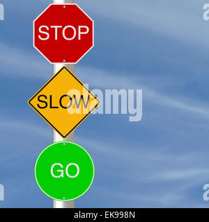 Stop Slow Go Stock Photo: 80724806 - Alamy