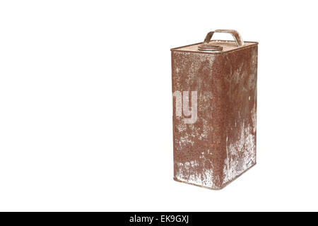 Old metal fuel cans on the back seat of a classic car Stock Photo - Alamy