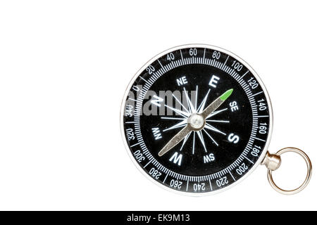 Compass on isolated white background Stock Photo - Alamy
