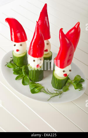 Vegetable Santa Claus Stock Photo - Alamy
