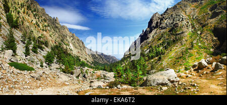 Beautiful landscape of lofty mountains in the morning Stock Photo - Alamy