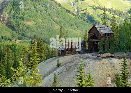 Cora Bell Mine ruins, near Ouray, Colorado USA Stock Photo - Alamy
