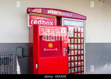 A Redbox dvd movie rental vending machine kiosk Stock Photo - Alamy