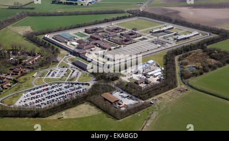 aerial view of HM Full Sutton Prison near York, Yorkshire Stock Photo ...