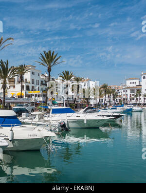 Puerto de la Duquesa, Spain - 22 January, 2021: typical white ...