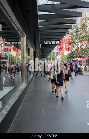 Melbourne city centre shop signs for old and rare books and grey Reid ...