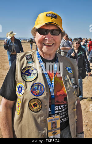 A docent at the Trinity Site, physicist, chemist and engineer Judith ...