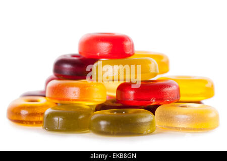 Bright candies isolated on a white background Stock Photo - Alamy