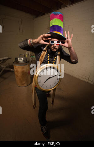 Rapper with Large Clock Stock Photo - Alamy