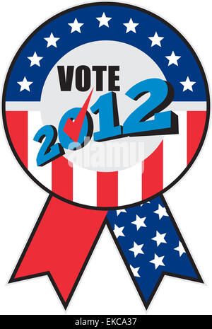 American election USA ribbon tick 2012 Stock Photo - Alamy