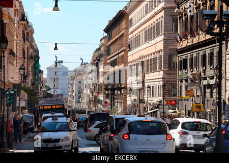 Via Vittorio Emanuele II Street In Catania, Sicily, Italy Stock Photo ...