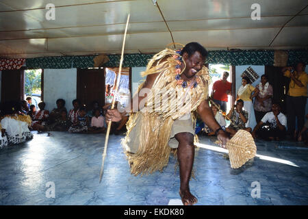 Fijian warrior. Malakati Village, Yasawa Group. Nacula Island, Fiji ...