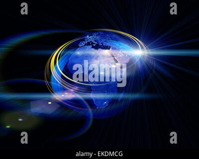 Earth Trails Composition Stock Photo - Alamy
