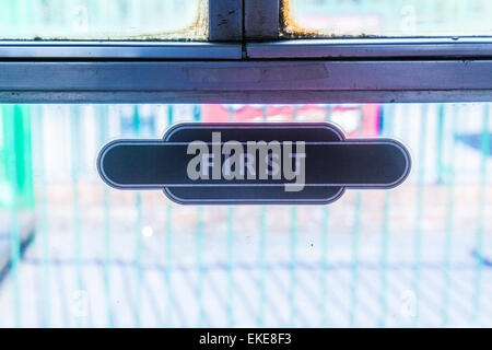 First Class carriage sign, Watercress Line, Mid Hants Railway ...