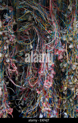 phone junction box telecoms wiring street BT Stock Photo - Alamy