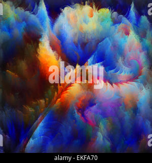 Fractal Garden series. Composition of colorful fractal patterns and ...