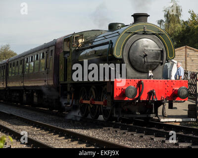 vintage steam locomotive Lord Phil at Peak Rail heritage steam railway ...