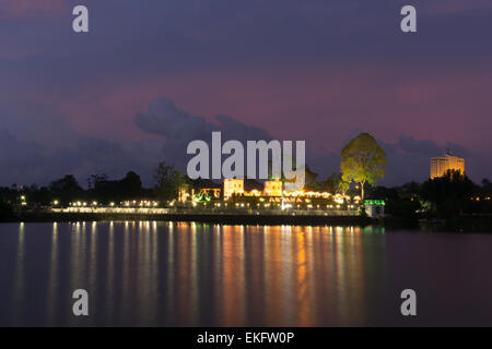 The ASTANA building located in Kuching Waterfront at sunset Stock Photo ...