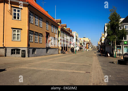 Storgata Street, Tromso City, Troms County, Norway, Scandinavia Stock ...