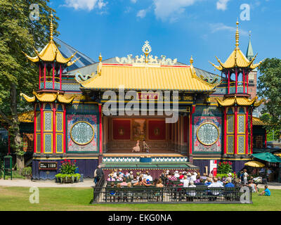 Chinese-style Pantomime Theatre in Tivoli Gardens, Copenhagen, Denmark ...