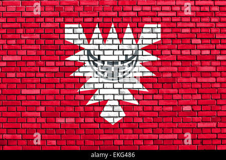Flag of Kiel painted on brick wall Stock Photo - Alamy