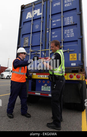 CBP officers conduct a thorough inspection of cargo arriving at the ...