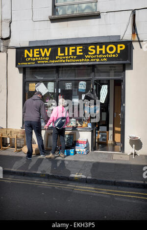 New Life Charity Shop Weston super mare Stock Photo - Alamy