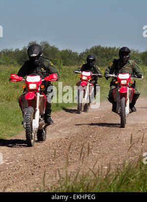 CBP Border Patrol agent bike patrols area at the Nogales port of entry ...