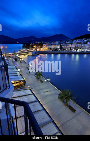 The old bridge of Chalkis ("Chalkida") town, Evia ("Euboea") island ...