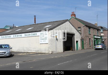 Exterior of HW Irvine Butcher Blairgowrie Scotland April 2015 Stock ...
