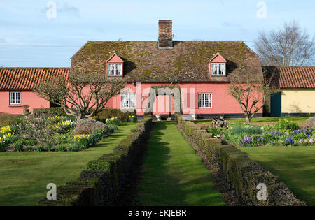 william and mary cottages, chippenham, suffolk, england Stock Photo - Alamy