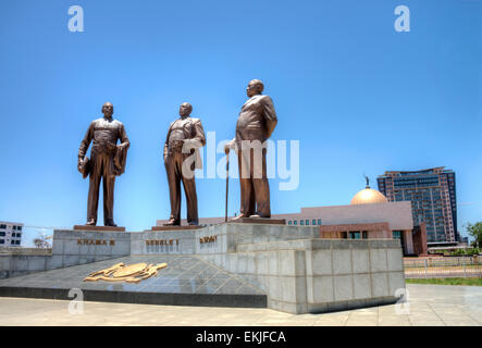 Khama, Sebele, Bathoen the three tribal chiefs dikgosi of Botswana in ...