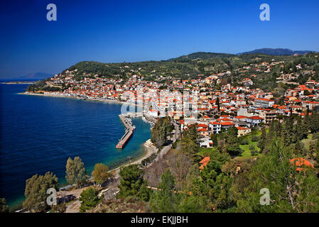 Limni, one of the most beautiful towns of Evia (Euboea) island (Greece ...