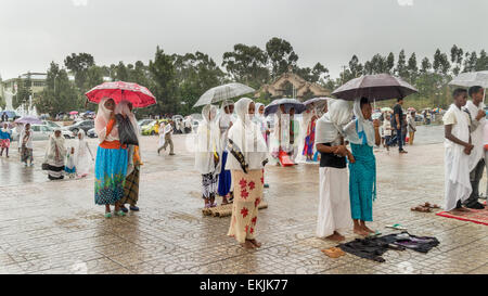 Addis Ababa, Ethiopia. 10th Apr, 2015. Devoted Ethiopian Orthodox ...