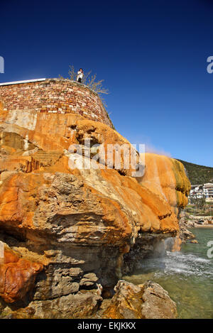 Hot springs at Edipsos ("Aidipsos") town, North Evia ("Euboea") island ...