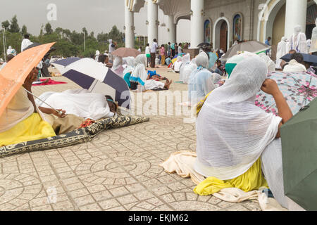 Addis Ababa, Ethiopia. 10th Apr, 2015. Devoted Ethiopian Orthodox ...