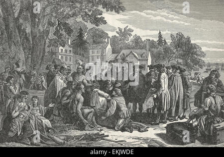 William Penn's treaty with the Lenape Native American Indians in 1681 ...