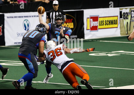 April 9, 2015 - QB KYLE ROWLEY (3) dives for a loose ball. The Portland ...