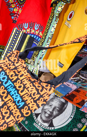 Souvenirs of Nelson Mandela in Soweto, Johannesburg, South Africa Stock ...