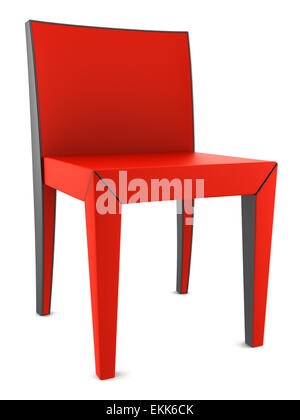red chair isolated on white background Stock Photo - Alamy