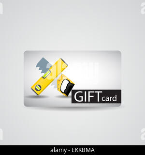 Abstract Beautiful Tools Gift Card Design, Vector Illustration Stock ...