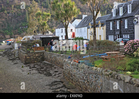 The Plockton Hotel. This is in the fishing village of Plockton, the ...