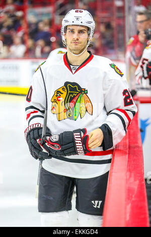 Chicago Blackhawks left wing Brandon Bollig celebrates after teammate ...