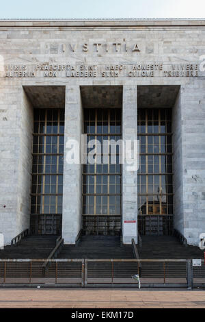 Turin, Italy. 11th Apr, 2015. In front of the Palace of Justice in ...