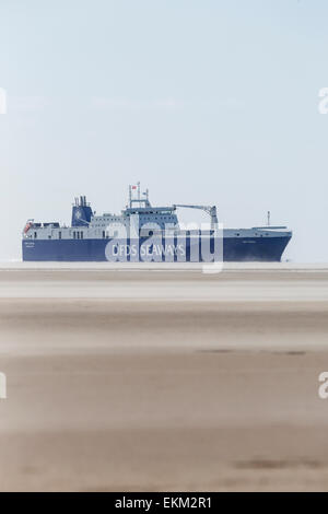 The DFDS ro/ro-vessel ARK Dania off the Island of Fanø Stock Photo - Alamy