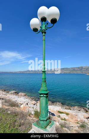 Lamp post by the seaside Stock Photo - Alamy