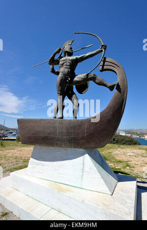 greece saronic islands salamina the monument to the battle of salamis ...