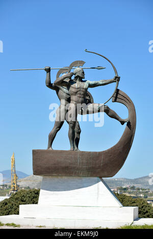greece saronic islands salamina the monument to the battle of salamis ...