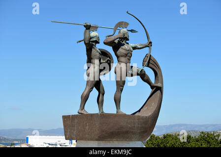 greece saronic islands salamina the monument to the battle of salamis ...